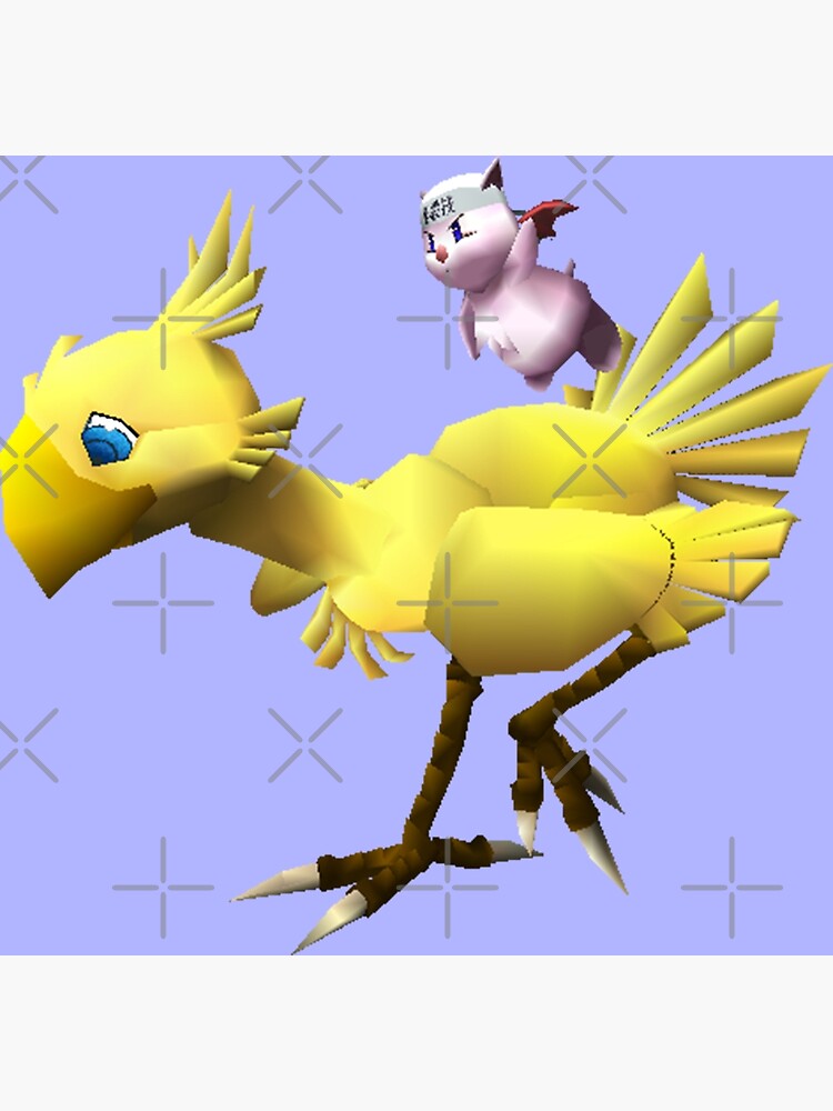 Póster «Sprite 3D Choco / Mog FF7» de stinky-kitty | Redbubble