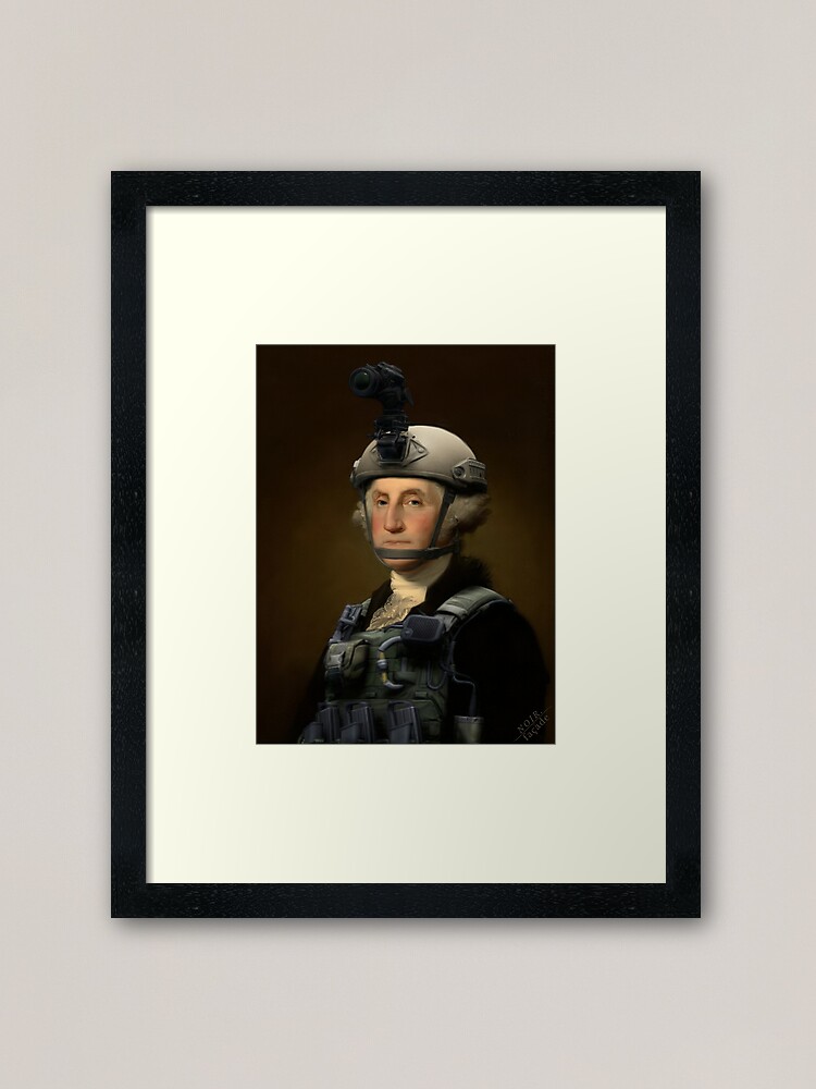 "Noir Facade - Operator President George Washington " Framed Art Print ...