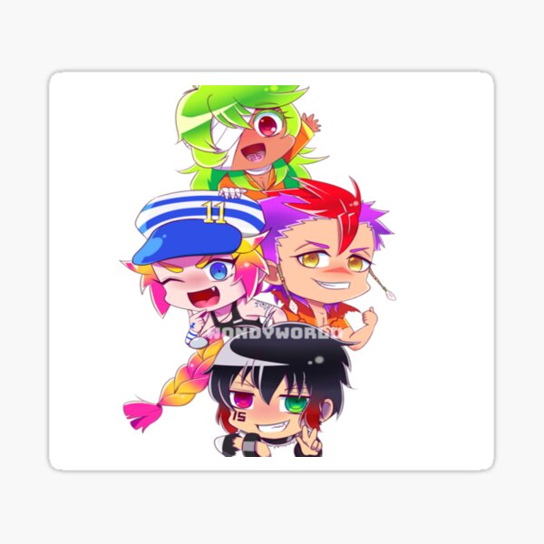 "nanbaka Otaku Fan art Anime Manga" Sticker for Sale by blackscarpo ...