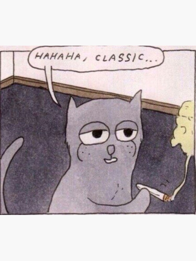 "hahaha, classic meme" Sticker for Sale by Poniamy | Redbubble