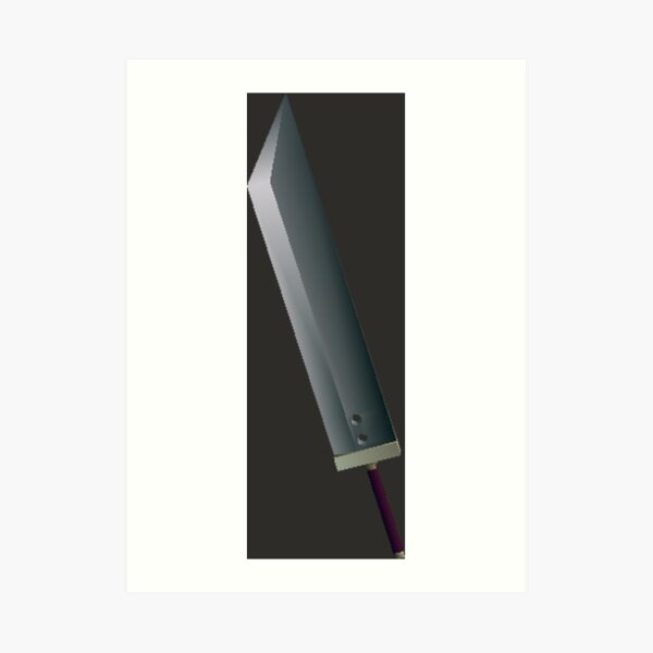 "Buster Sword FF7 3D sprite" Art Print by stinky-kitty | Redbubble