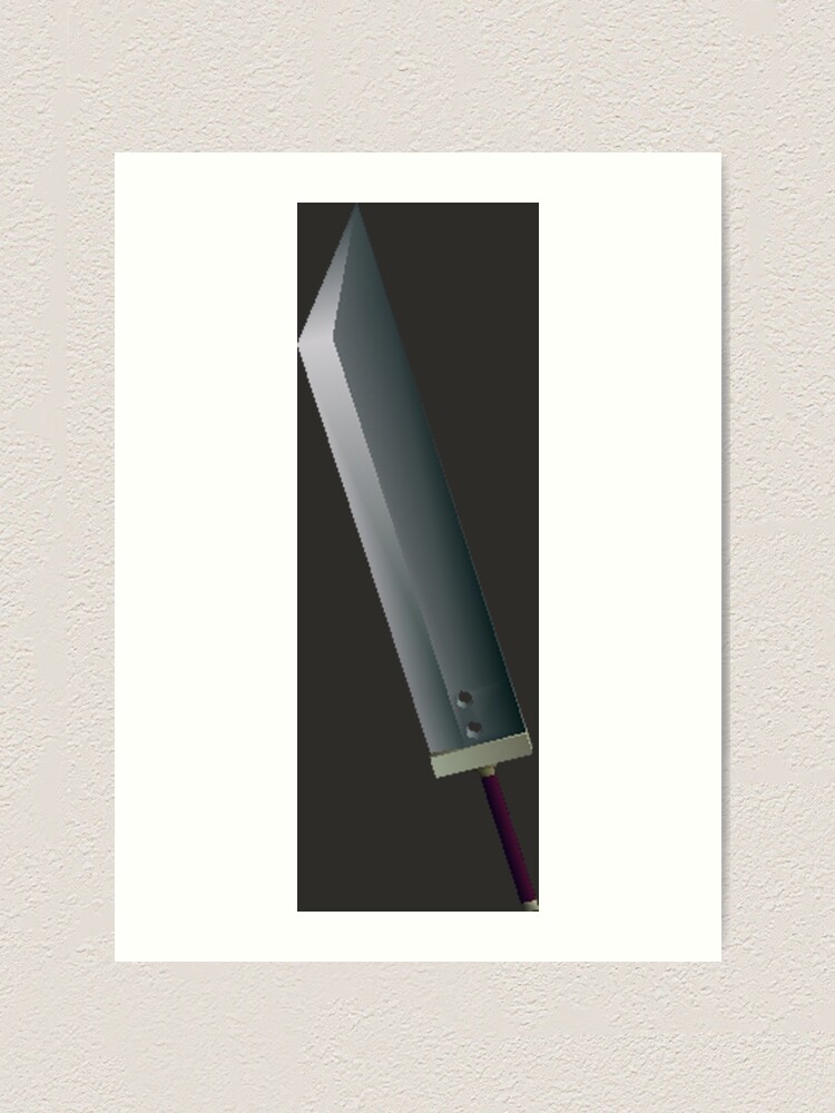 "Buster Sword FF7 3D sprite" Art Print by stinky-kitty | Redbubble
