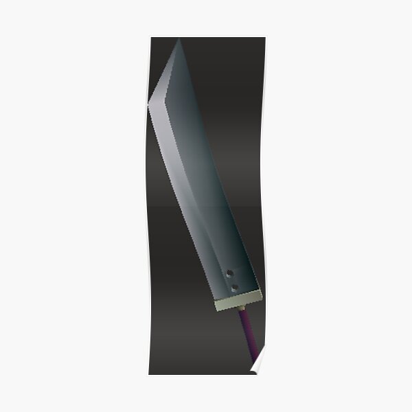 "Buster Sword FF7 3D sprite" Poster for Sale by stinky-kitty | Redbubble