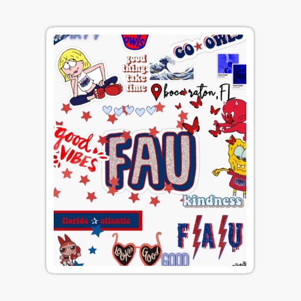 "Florida Atlantic University" Sticker for Sale by hlsbrand | Redbubble