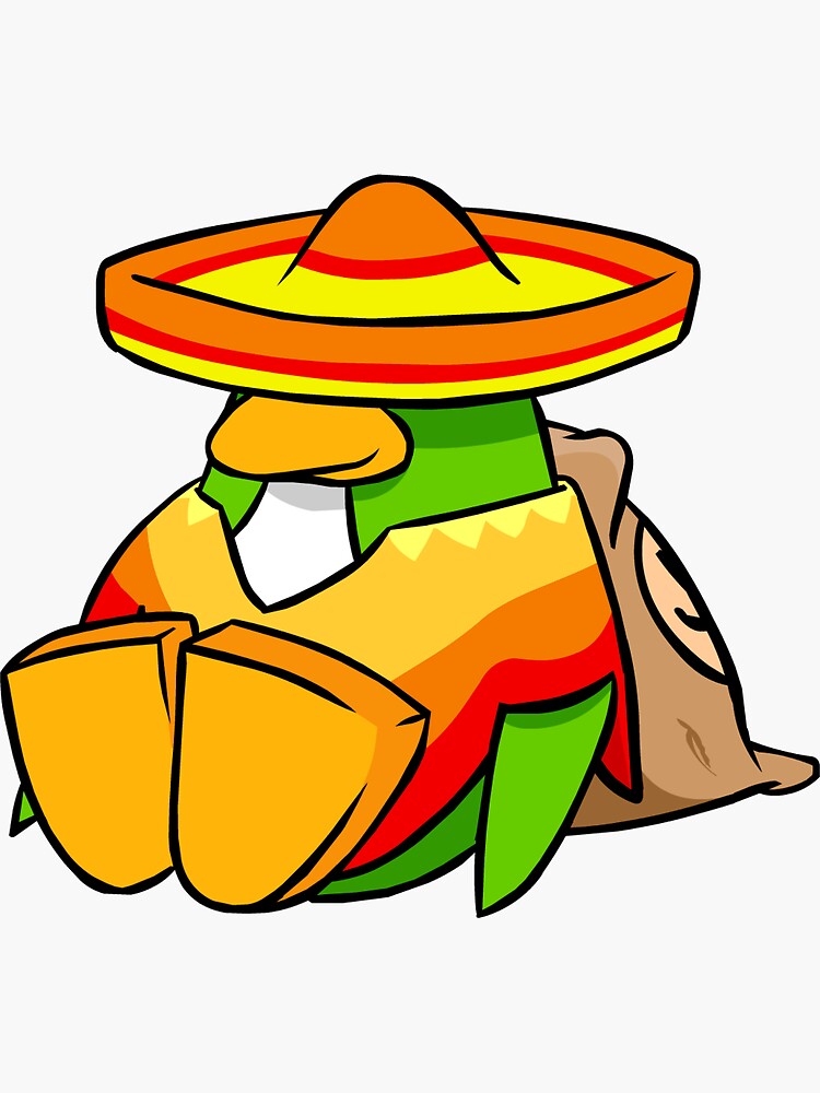 "Bean Bag Club Penguin Chilling" Sticker for Sale by Guy Signs | Redbubble