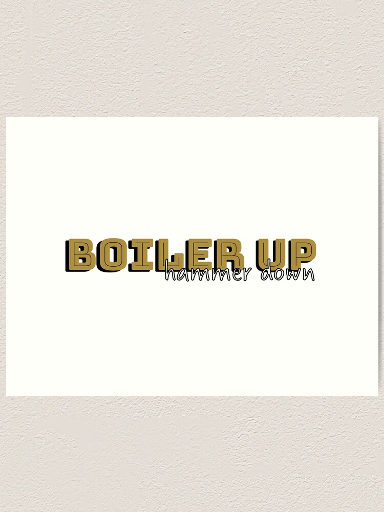 "Boiler Up Purdue Black and White" Art Print for Sale by mscheess ...