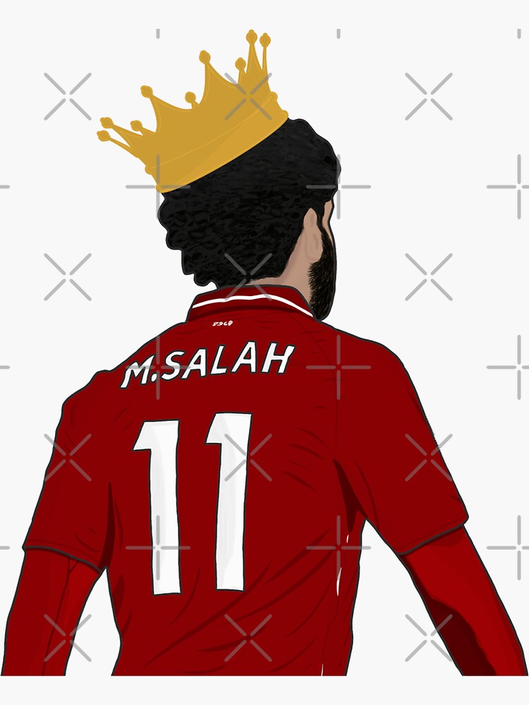 "Mo Salah The Egyptian King" Sticker for Sale by MaxDesigns19 | Redbubble