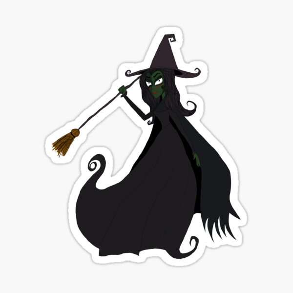 "Elphaba Thropp - Wicked- Tim Burton style " Sticker for Sale by ...