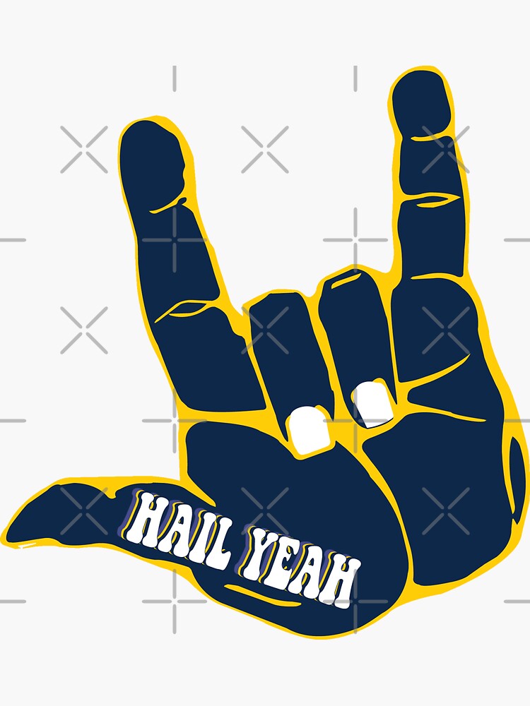 "Hail yeah rock n' roll " Sticker for Sale by shaber7 | Redbubble