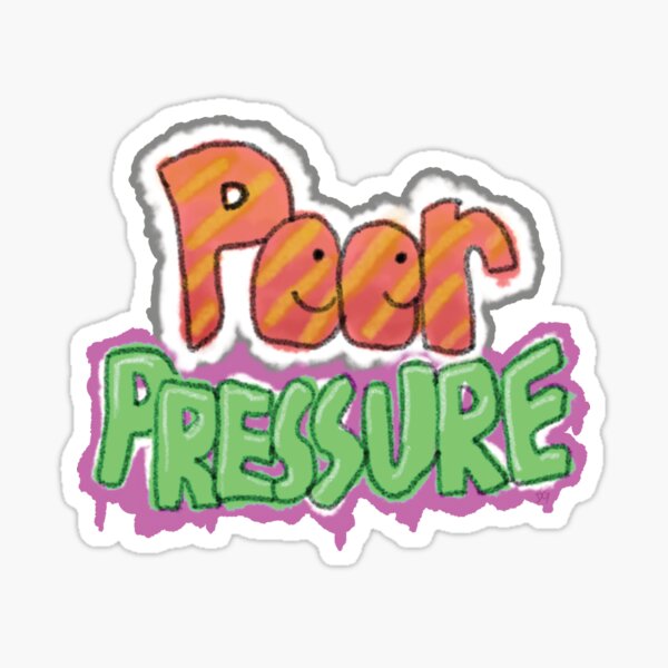 "Peer Pressure" Sticker by GRONNY | Redbubble