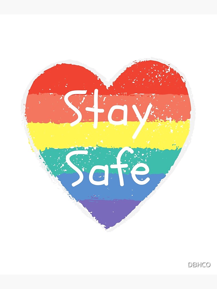 Lámina fotográfica «NHS Rainbow Heart Stay Safe Coronavirus» de DBHCO ...