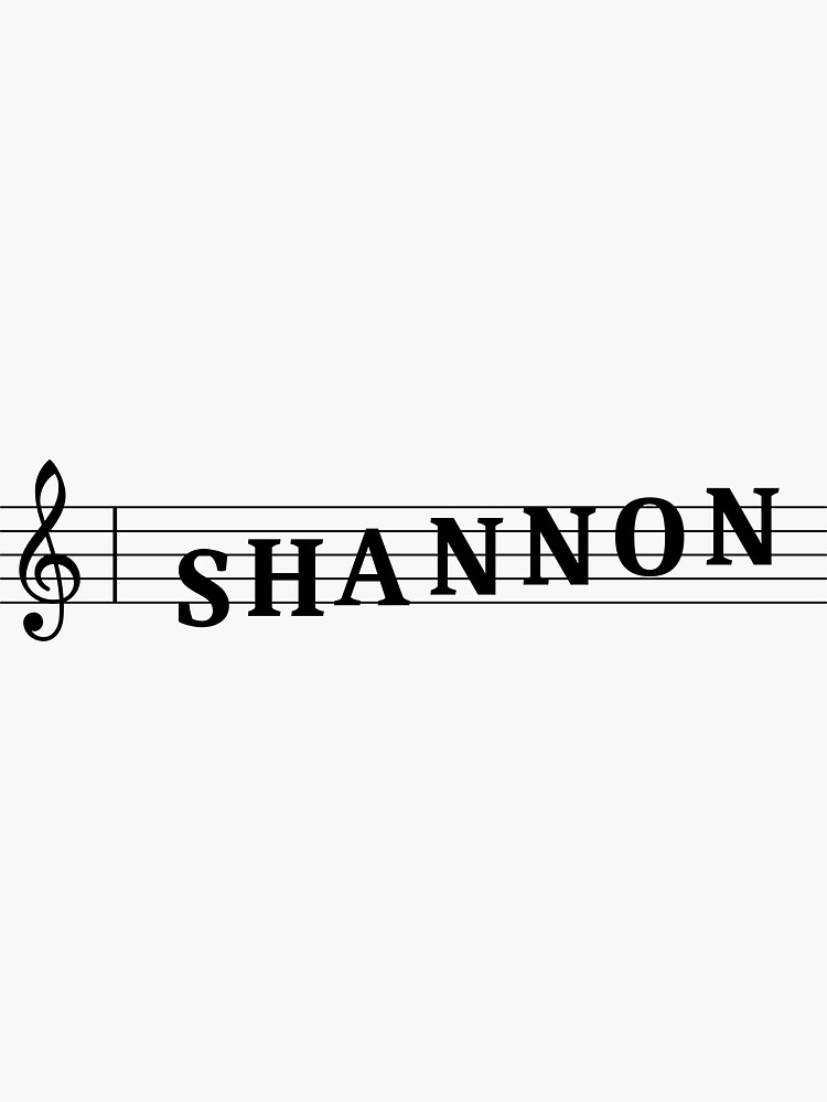 "Name Shannon" Sticker by gulden | Redbubble