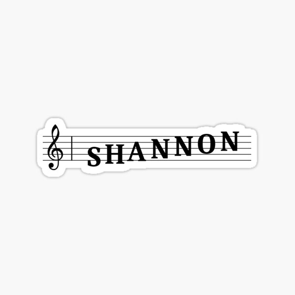 "Name Shannon" Sticker by gulden | Redbubble
