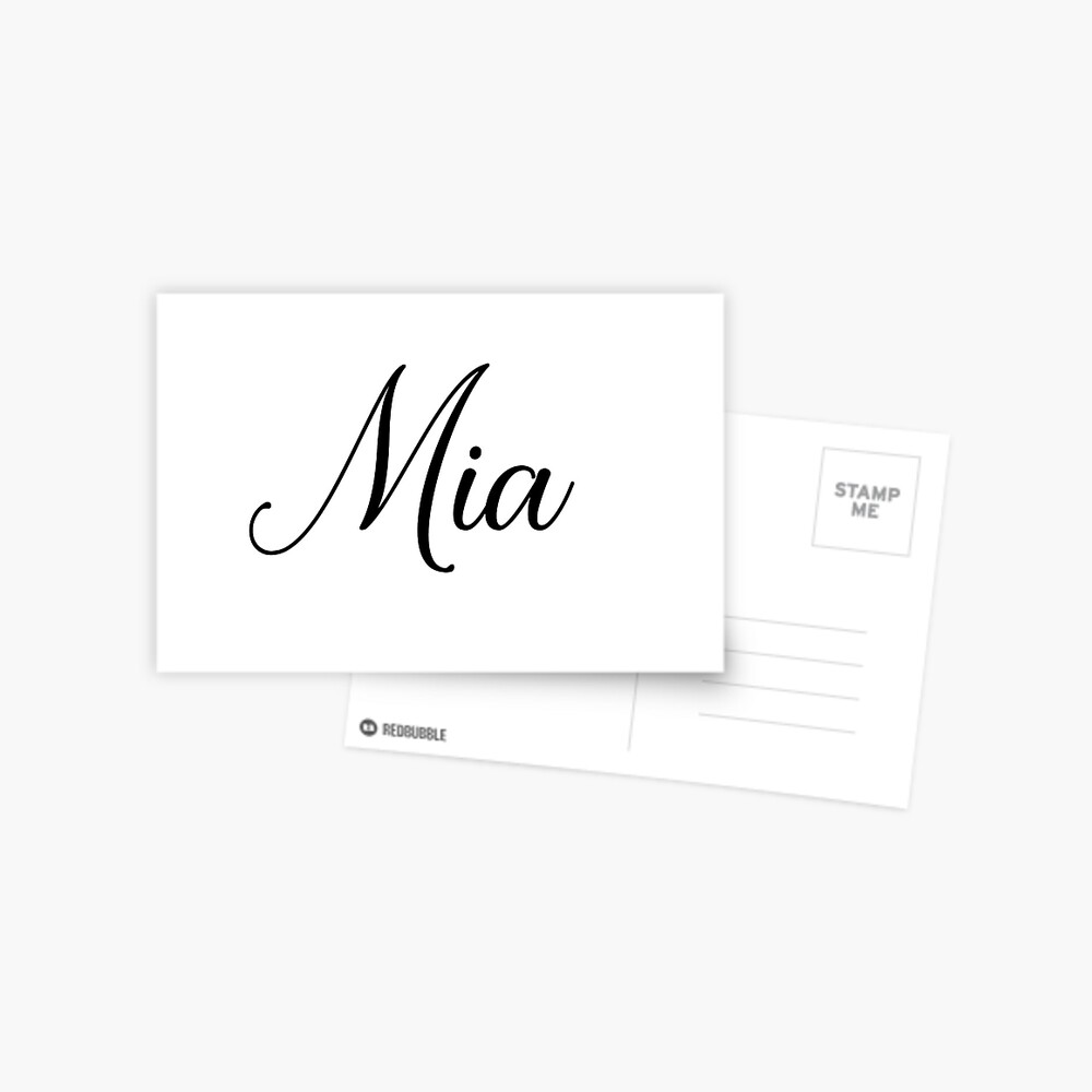 "mia script name sticker" Sticker for Sale by th3a | Redbubble