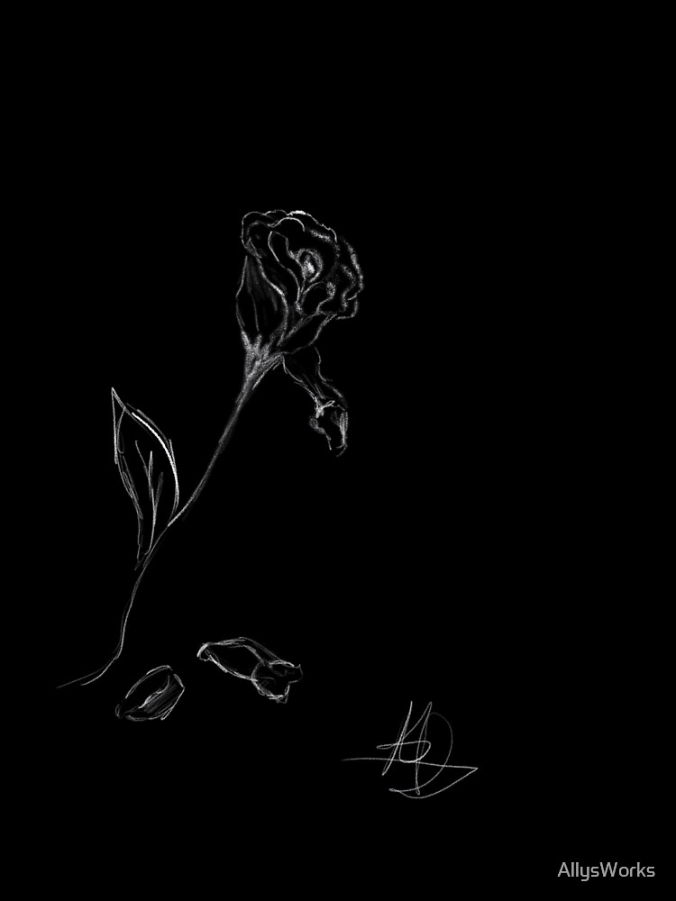 "Wilting Rose" Sticker for Sale by AllysWorks | Redbubble