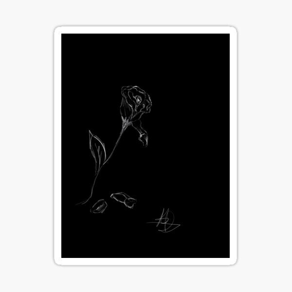"Wilting Rose" Sticker for Sale by AllysWorks | Redbubble