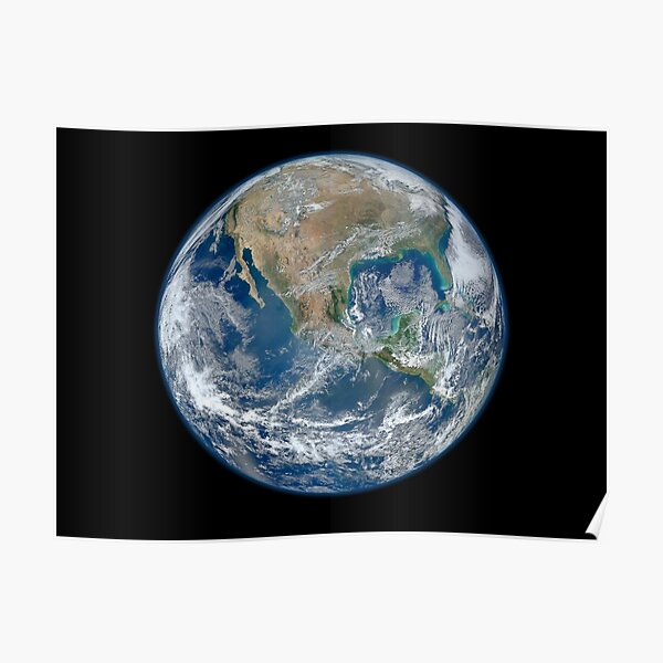 "NASA The Blue Marble Photo of Earth Apollo 17" Poster by geekuniverse ...