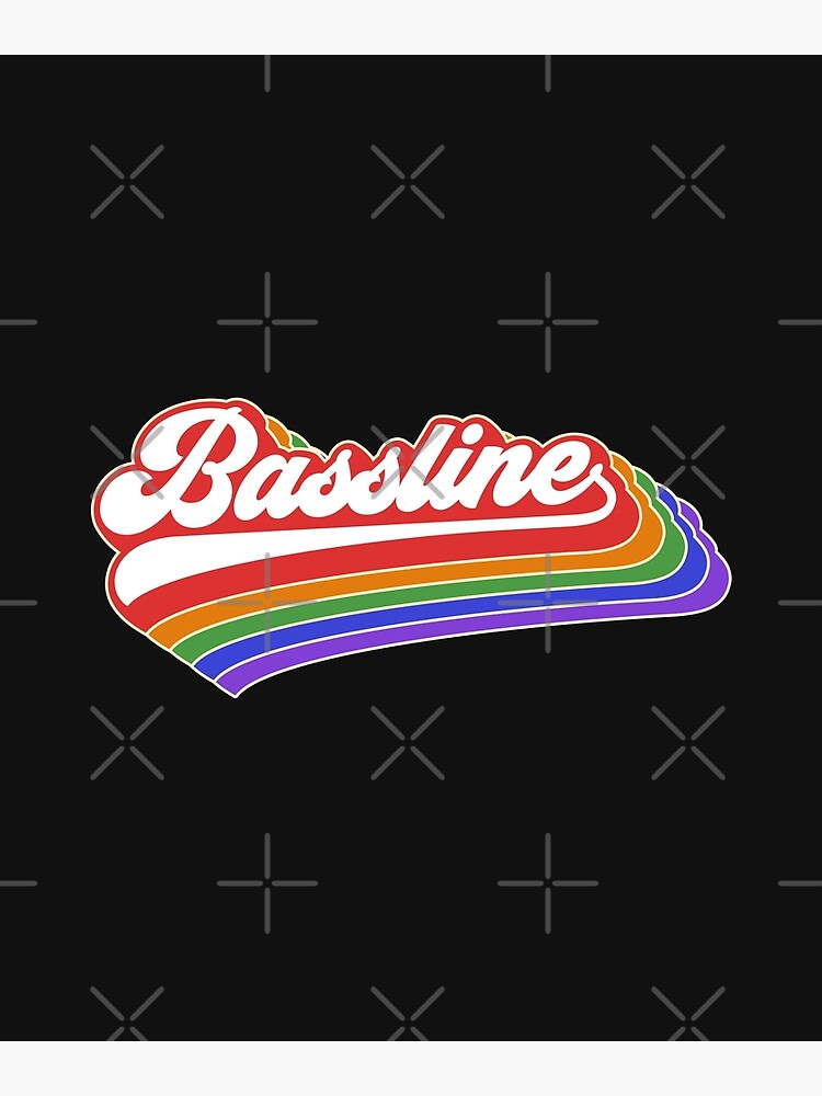 "Bassline Design. Retro Music Graphic For DJ" Poster by PackAPunch ...