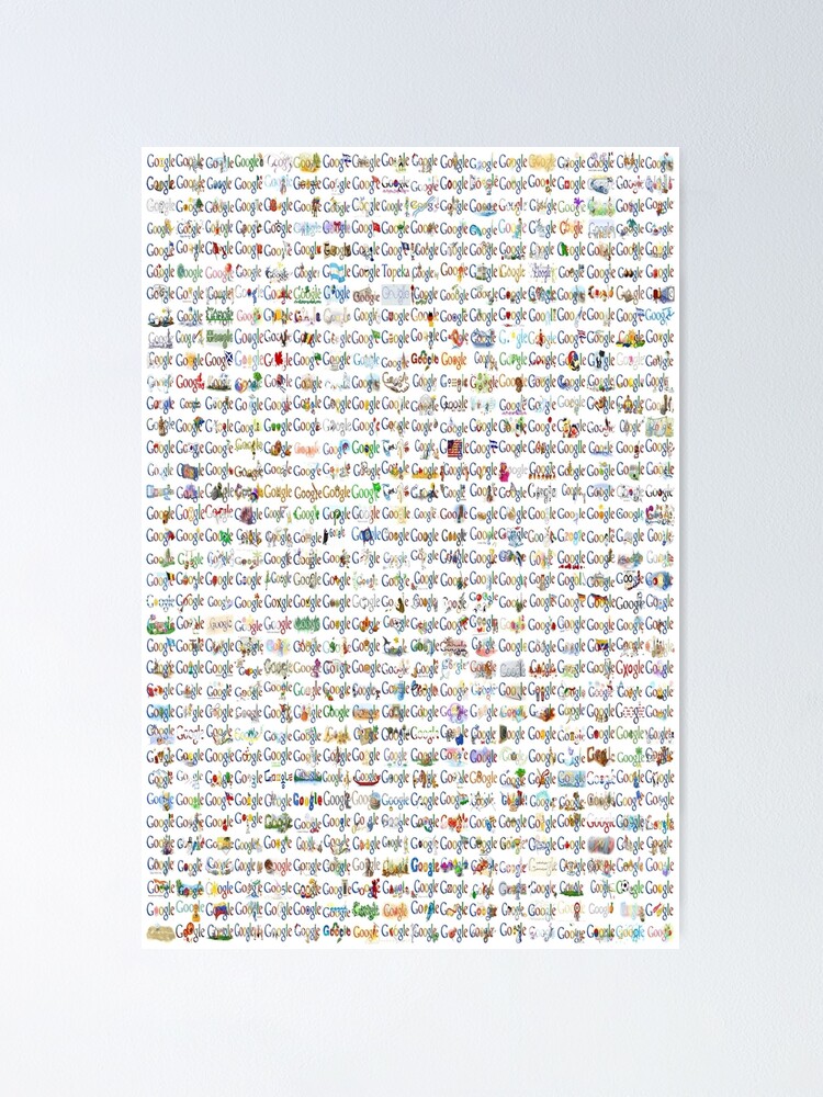 "Google Doodle" Poster for Sale by Montage-Madness | Redbubble