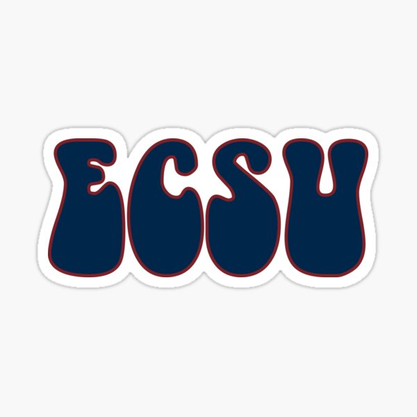 "ECSU Blue & Red" Sticker by jenna0000 | Redbubble