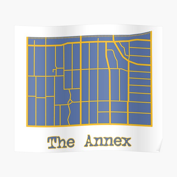 "The Annex Map" Poster for Sale by TeeOhGraphics | Redbubble