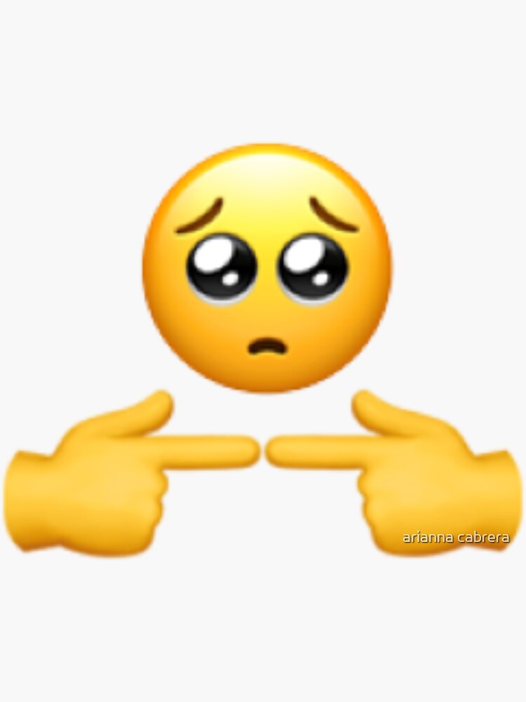 "Shy emoji " Sticker for Sale by yungpicari | Redbubble