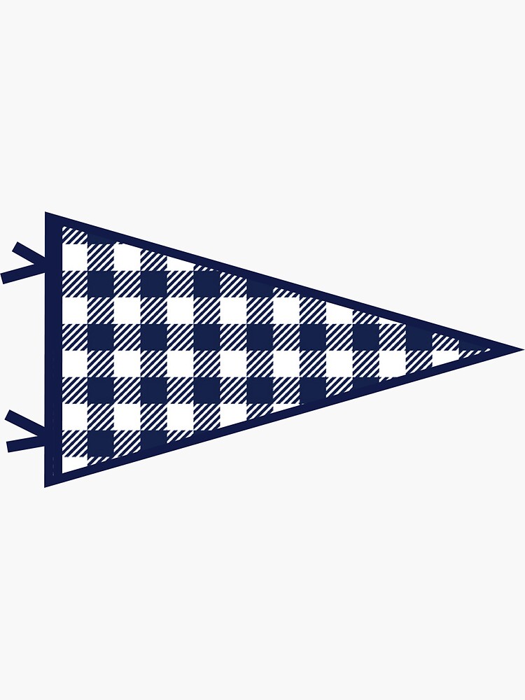 "gingham pennant" Sticker for Sale by saf0218 | Redbubble