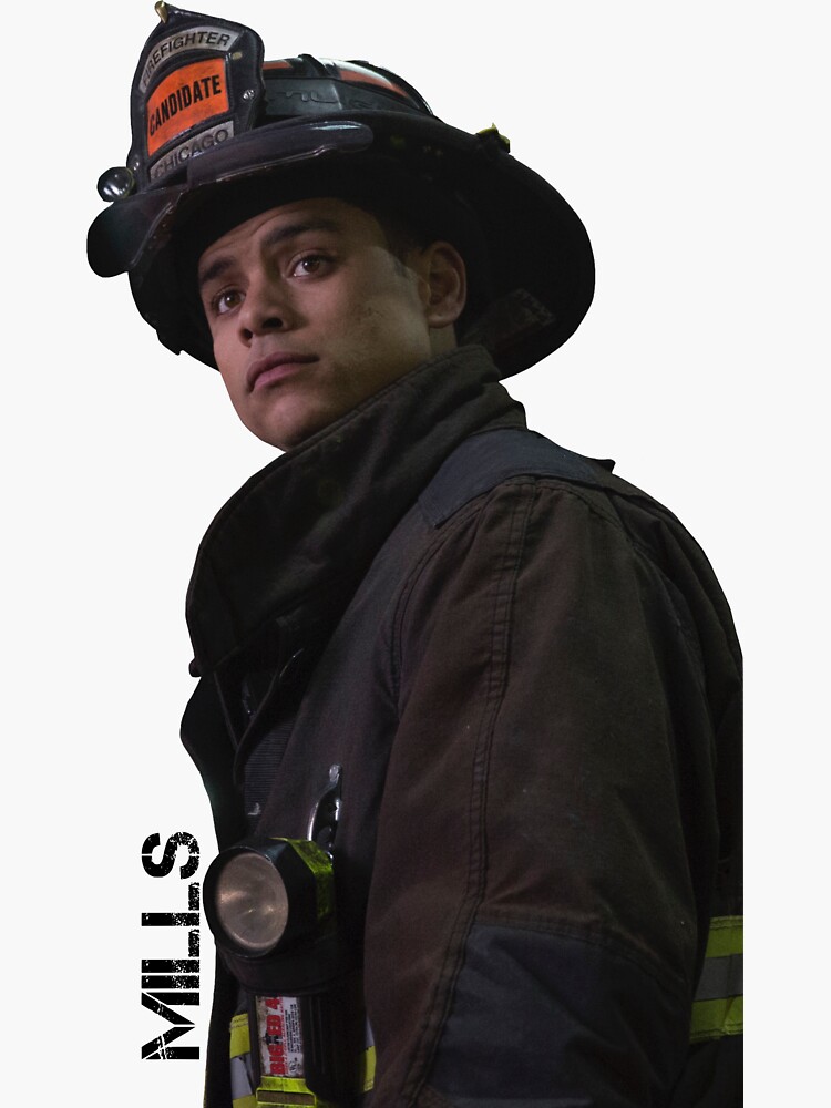 "CHICAGO FIRE - PETER MILLS - CHARLIE BARNETT " Sticker by emilybraz7 ...