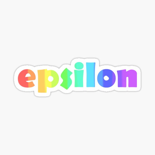 "Rainbow Epsilon" Sticker for Sale by aadahm20 | Redbubble