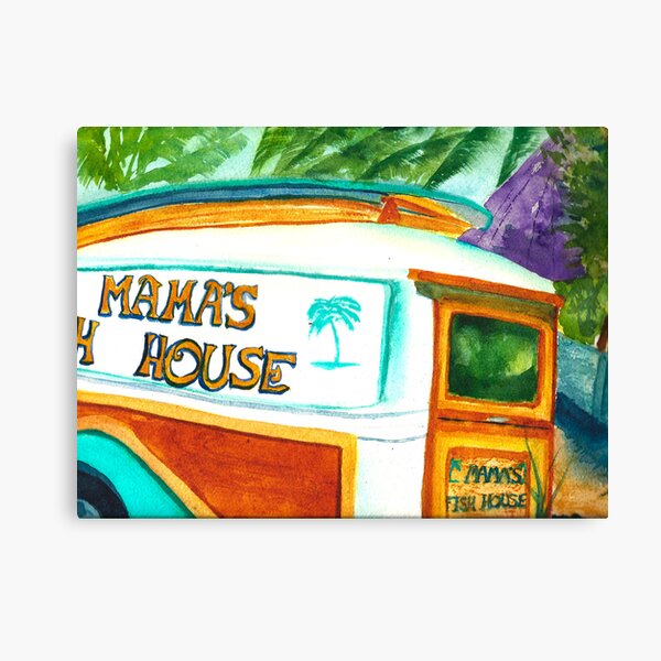 "Mama's Fish House" Canvas Print for Sale by sallygriffin | Redbubble
