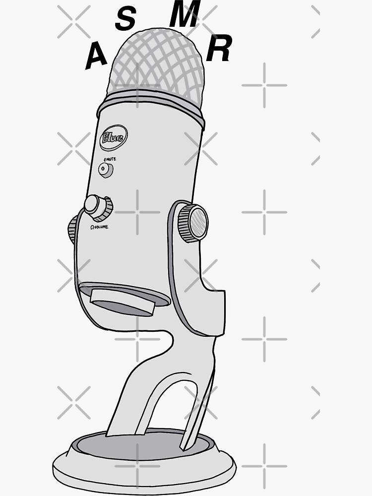 "ASMR" Sticker by t3abean | Redbubble