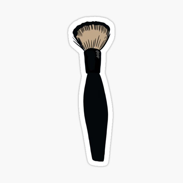 "Makeup Brush" Sticker for Sale by LaurenTrygstad | Redbubble