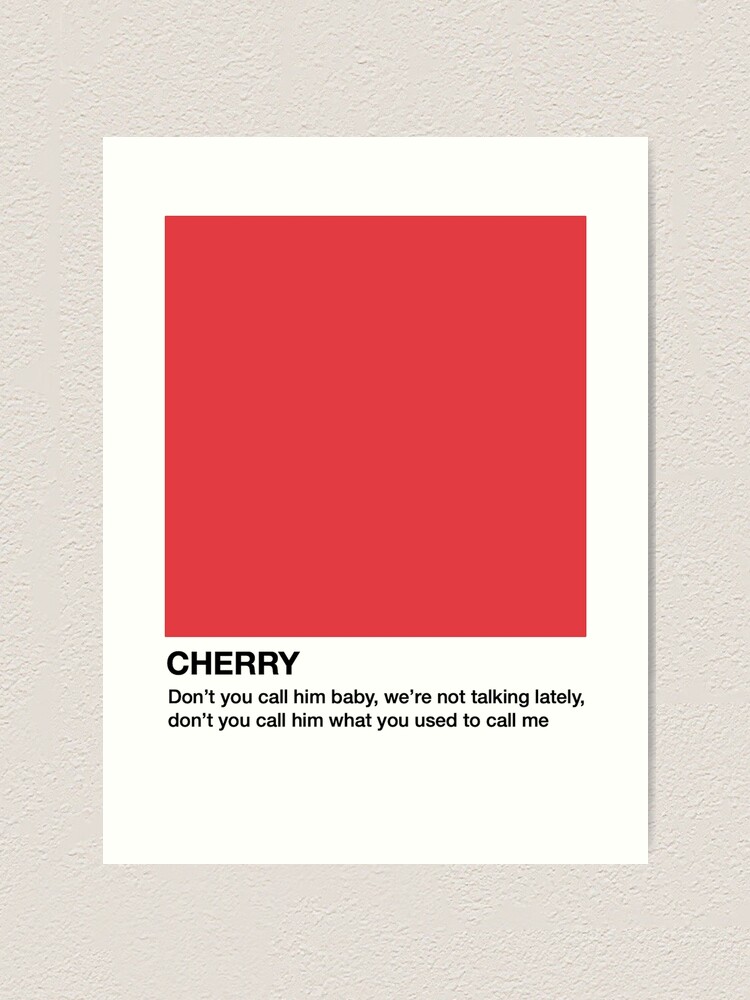 "Cherry - Pantone Swatch" Art Print by jennagardnerr | Redbubble