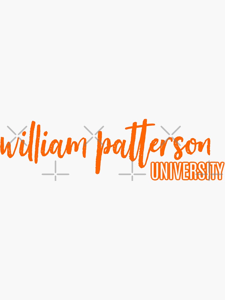 "William Patterson University" Sticker by caleyscheuing | Redbubble
