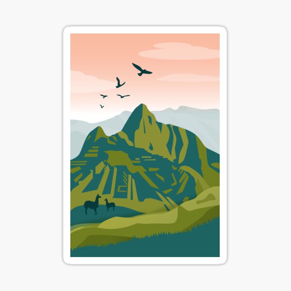 "Machu Picchu Cusco Peru by Cindy Rose Studio" Sticker for Sale by ...