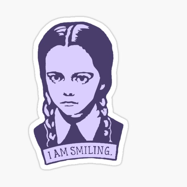 "Wednesday " Sticker for Sale by SierraStringer | Redbubble