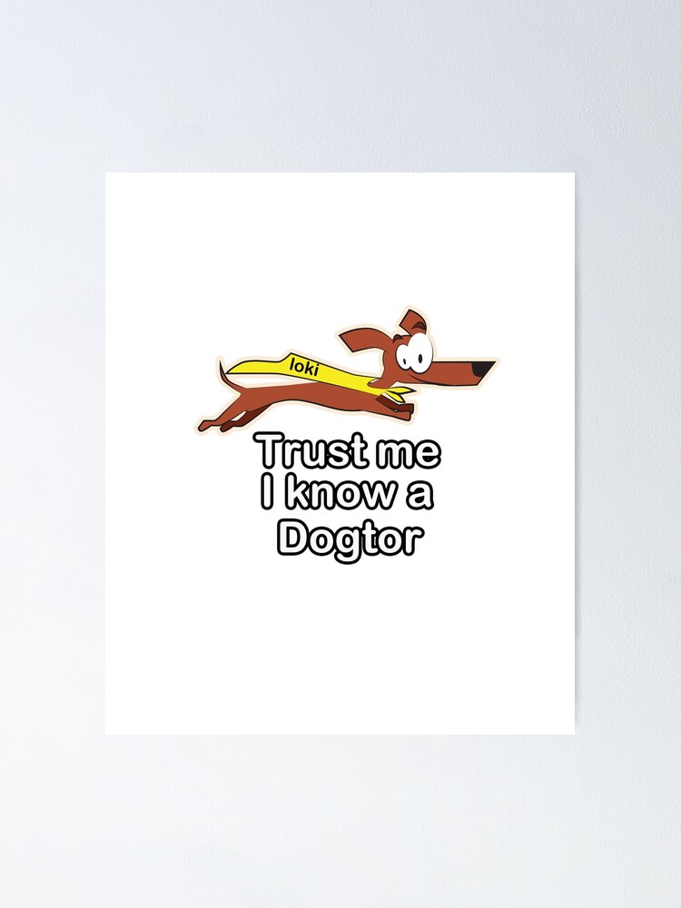 "The Dogtor, Loki" Poster by Birdtheman12345 | Redbubble