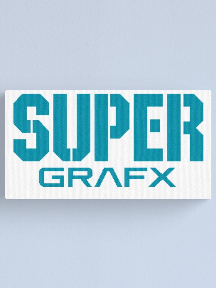 "Super Grafx Logo" Canvas Print for Sale by CDSmiles | Redbubble