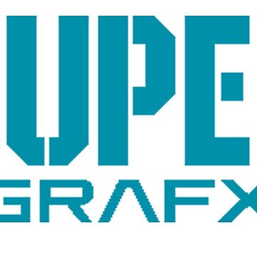 "Super Grafx Logo" Sticker for Sale by CDSmiles | Redbubble
