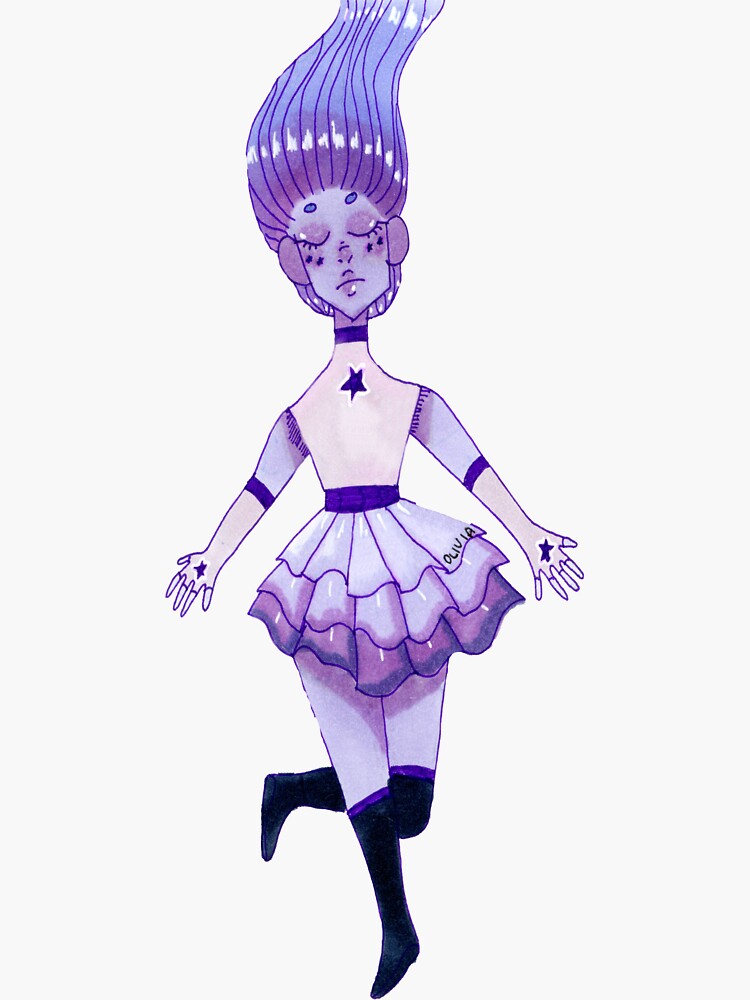 "Alien Floating Girl " Sticker by Chickyzee17 | Redbubble