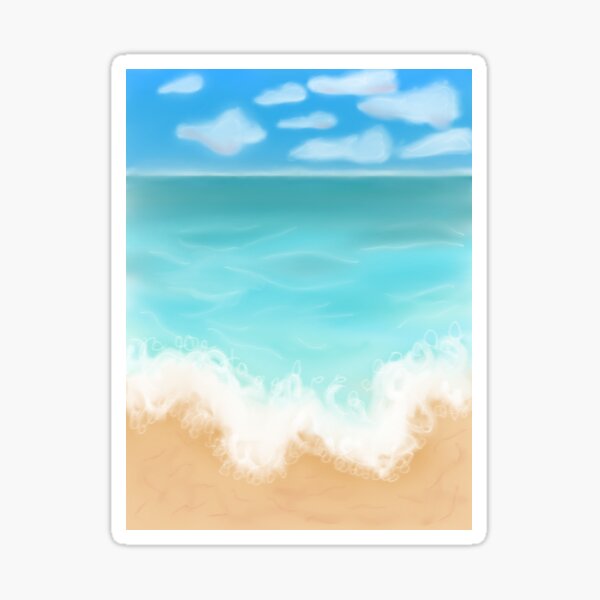 "Beachy" Sticker for Sale by ashlynnwagg | Redbubble