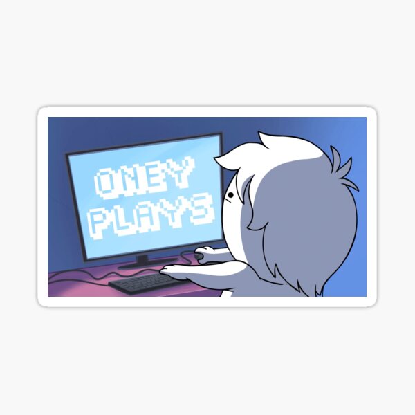 "OneyPlays Logo Merch" Sticker for Sale by sp00kyboi | Redbubble