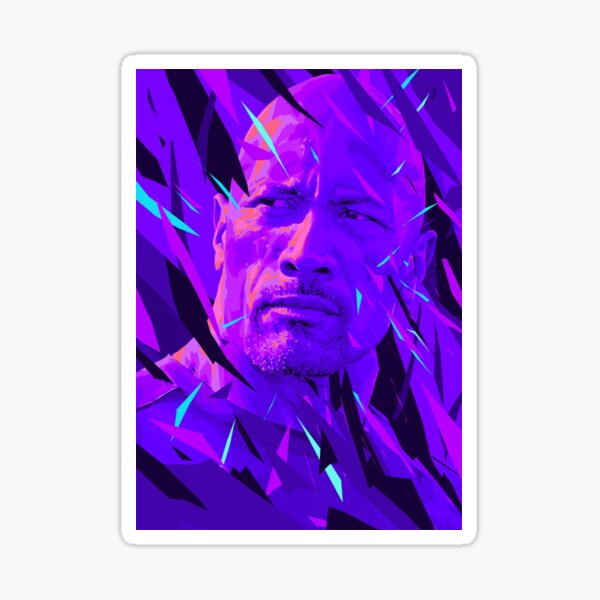 "dwayne johnson" Sticker for Sale by random24 | Redbubble