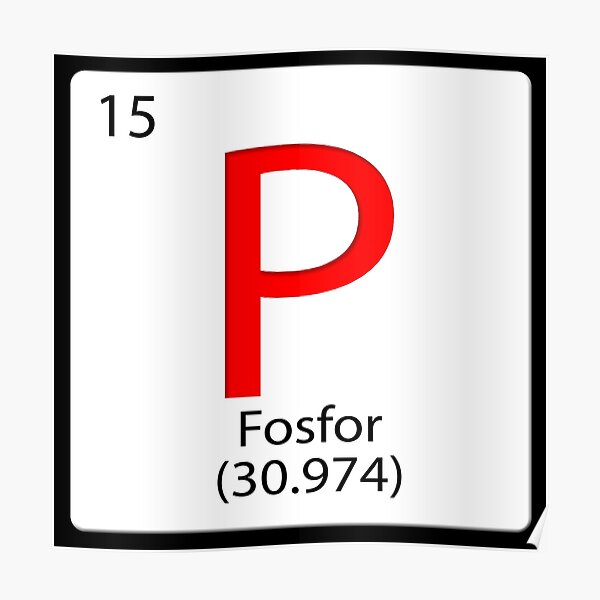 "Chemical element tile. Fosfor P Nederlands " Poster for Sale by ...