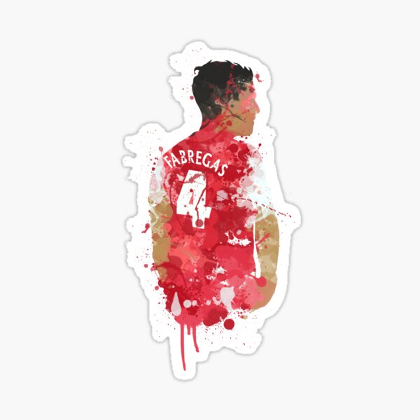 "Fabregas Number 4 Art" Sticker for Sale by FootballArcade | Redbubble