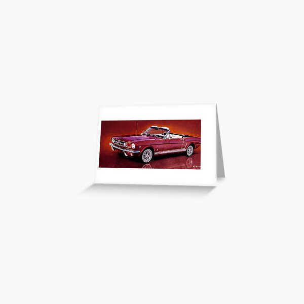 Ford Mustang Greeting Cards | Redbubble