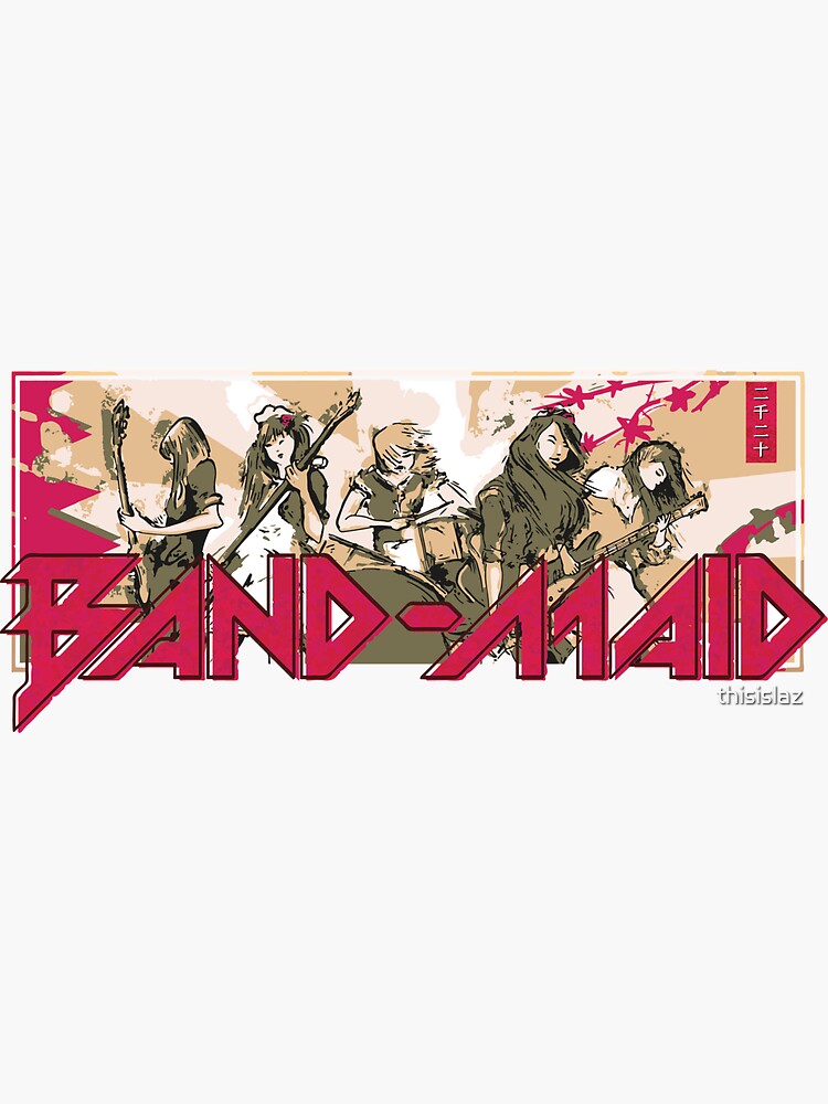 "Band-Maid " Sticker for Sale by thisislaz | Redbubble