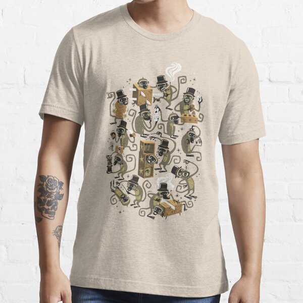 "Monkey Magic (brown)" T-shirt for Sale by spadaman | Redbubble | grey ...