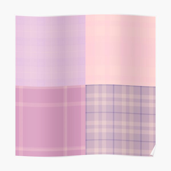 "Different Checkered Patterns Combined in a Collage: Pastel Color ...