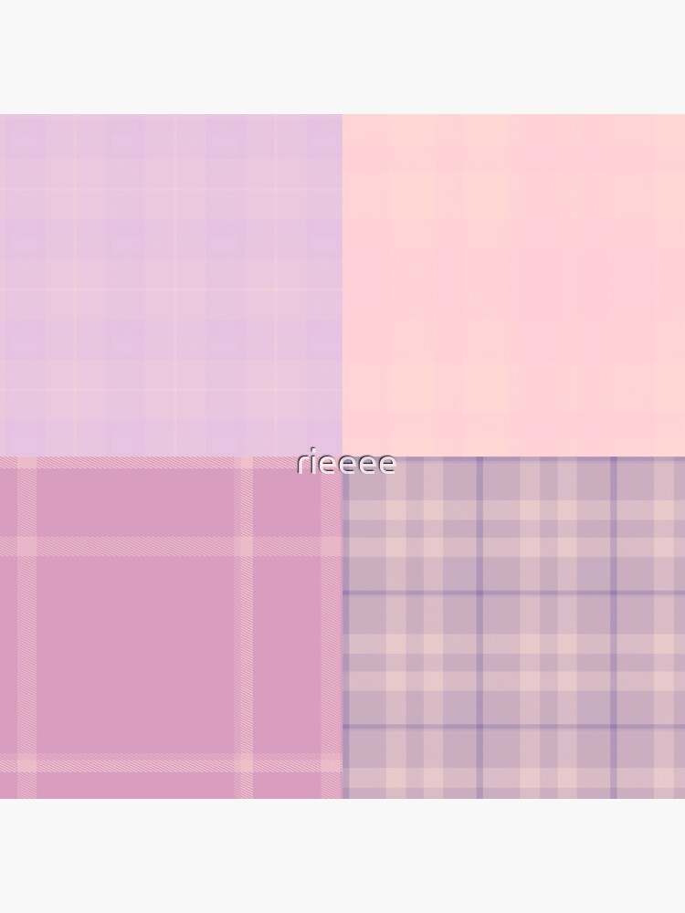 "Different Checkered Patterns Combined in a Collage: Pastel Color ...